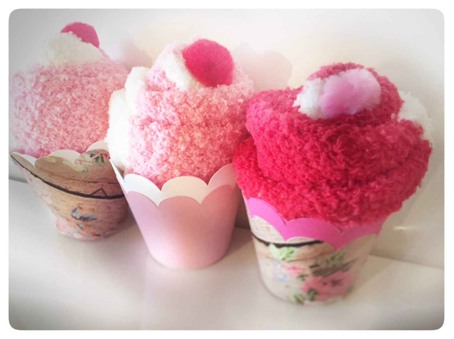 Fuzzy Cupcake Socks: Novelty Gift - Etsy
