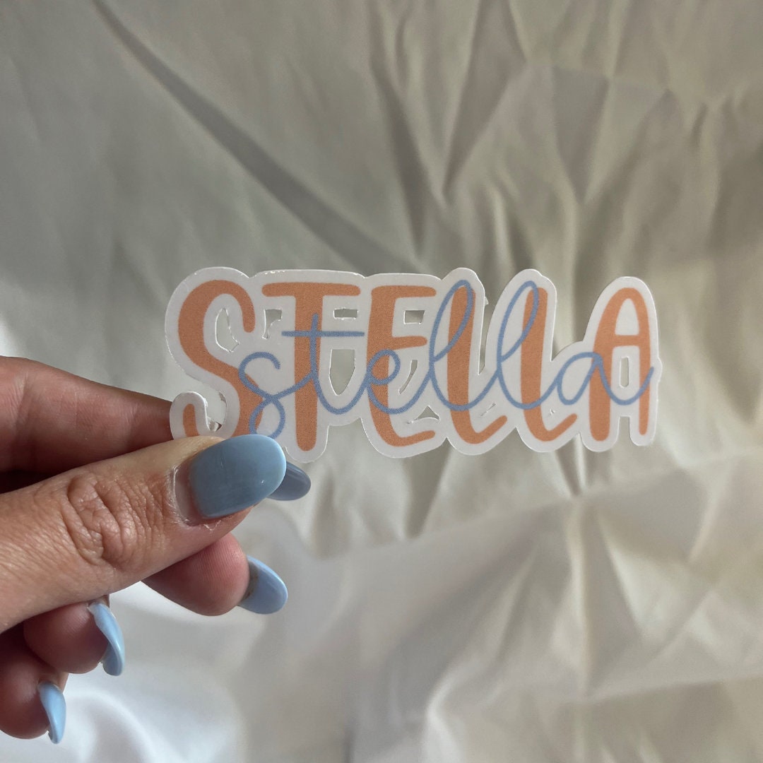 Personalized Name Sticker - Etsy