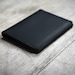 Minimalist Wallet, Black Matte Leather, Slim Wallet, Card Wallet ...