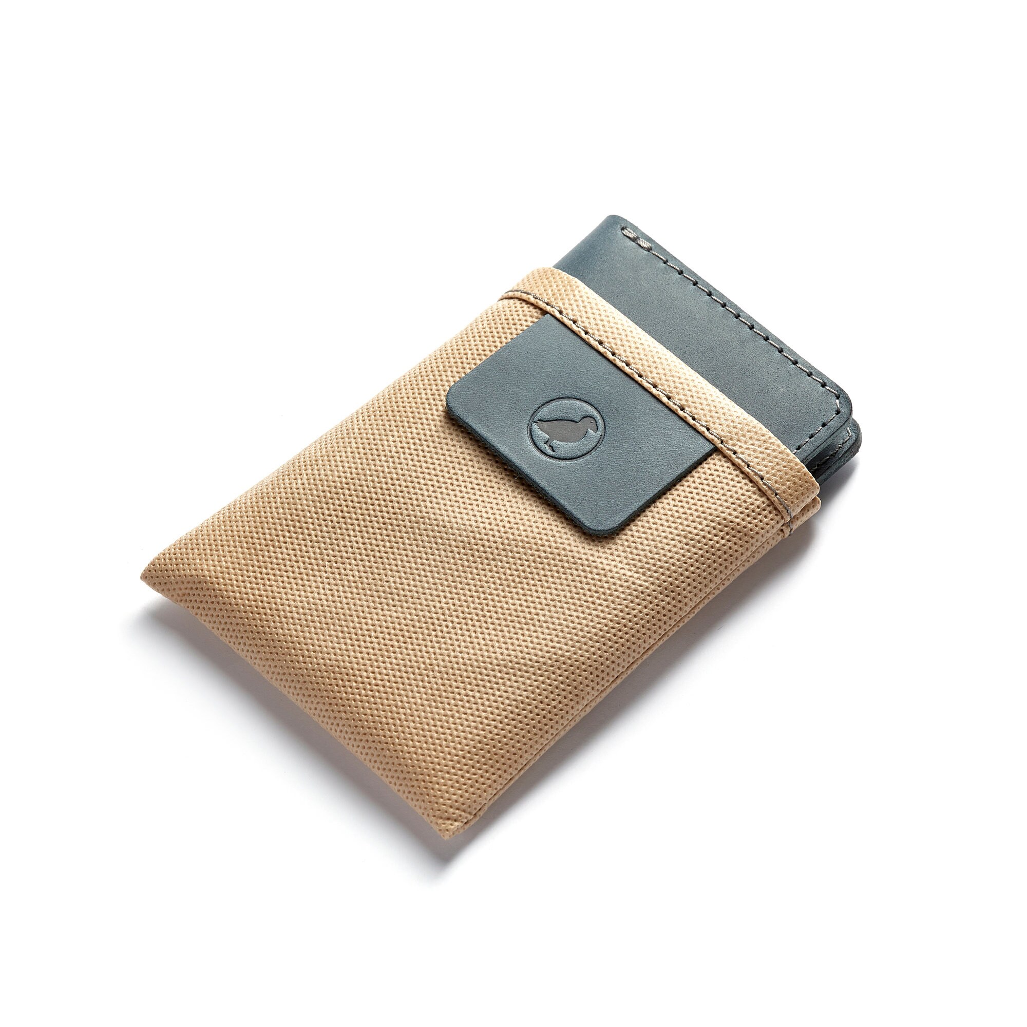 Minimalist Leather Wallet With Id Window Personalized Bifold - Etsy