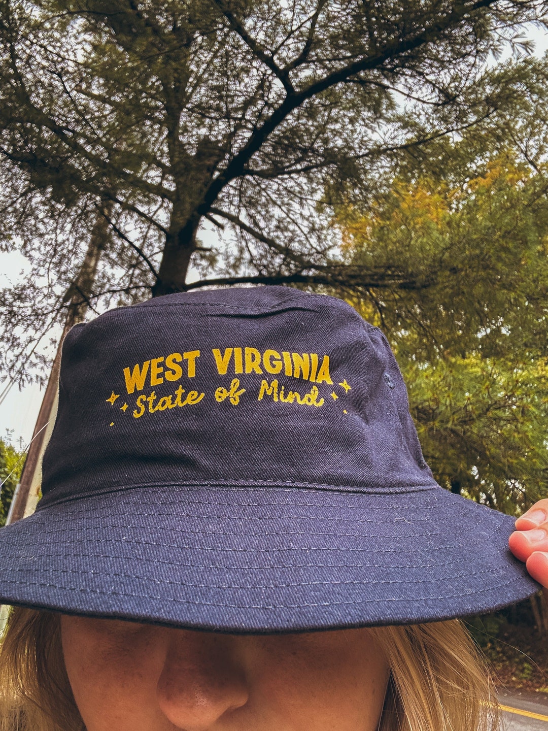 West Virginia State of Mind Bucket Hat, Morgantown, WV, Mountaineers - Etsy