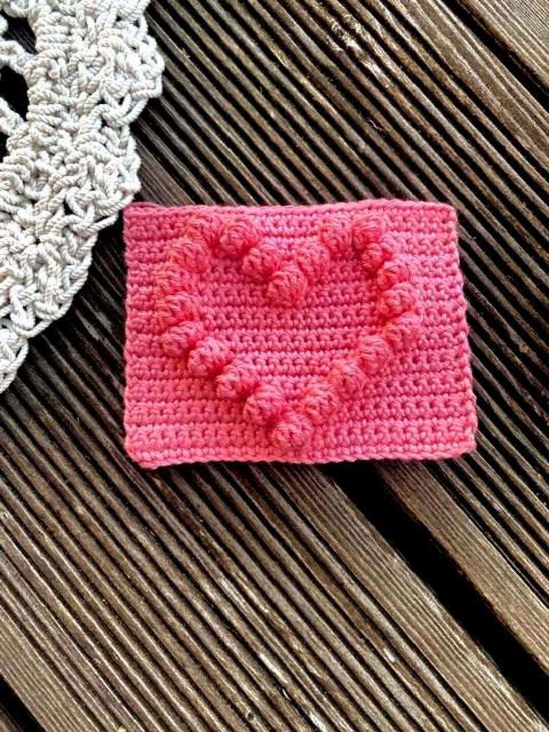 Granny Square Pattern, Crochet Pattern, Crochet Heart, Crochet Motif ...
