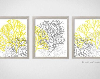 Yellow Gray Turquoise Home Decor Aqua Gray Yellow Nursery | Etsy
