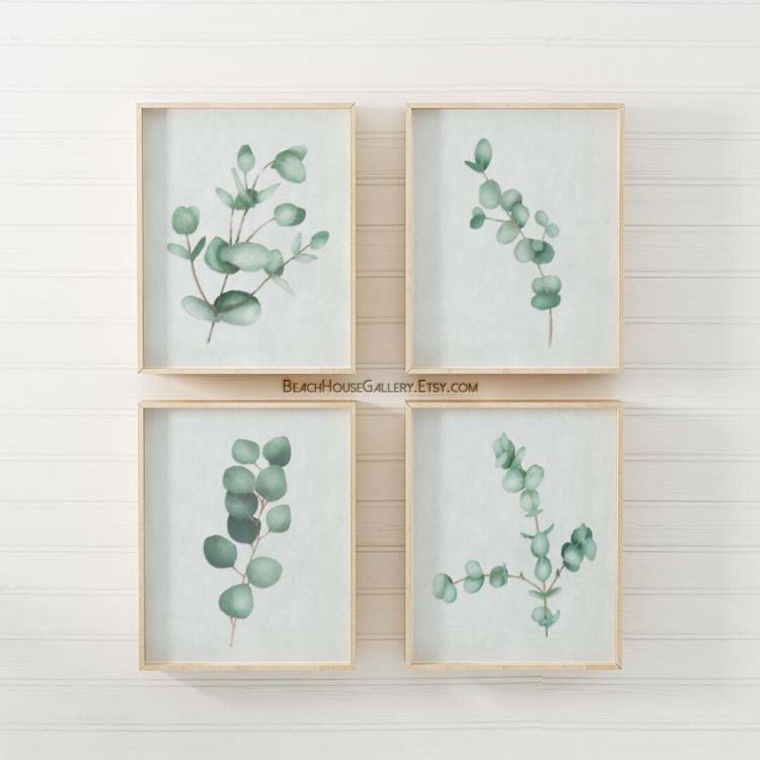 Zen Decor, Eucalyptus Watercolor Print, Eucalyptus Branch Print ...