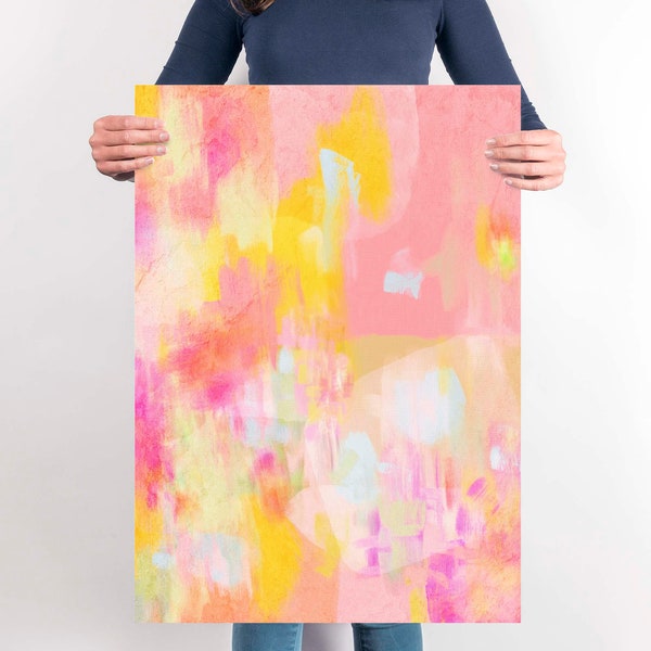 Bright Yellow Art - Etsy