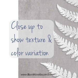 Gray White Wall Art, Fern Botanical Prints, Grey Wall Art, Grey Fern ...