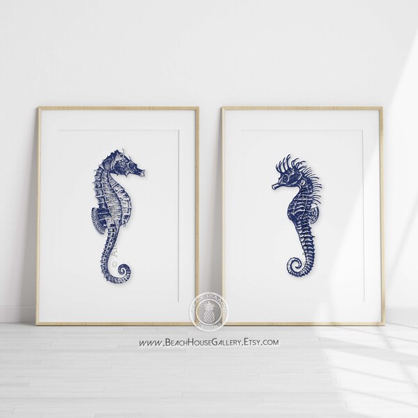 Seahorse Art Print - Etsy