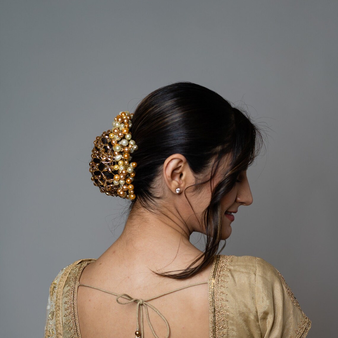 Gold Gajra & Jaalpearl Gajrabollywood Gajraindian Wedding - Etsy