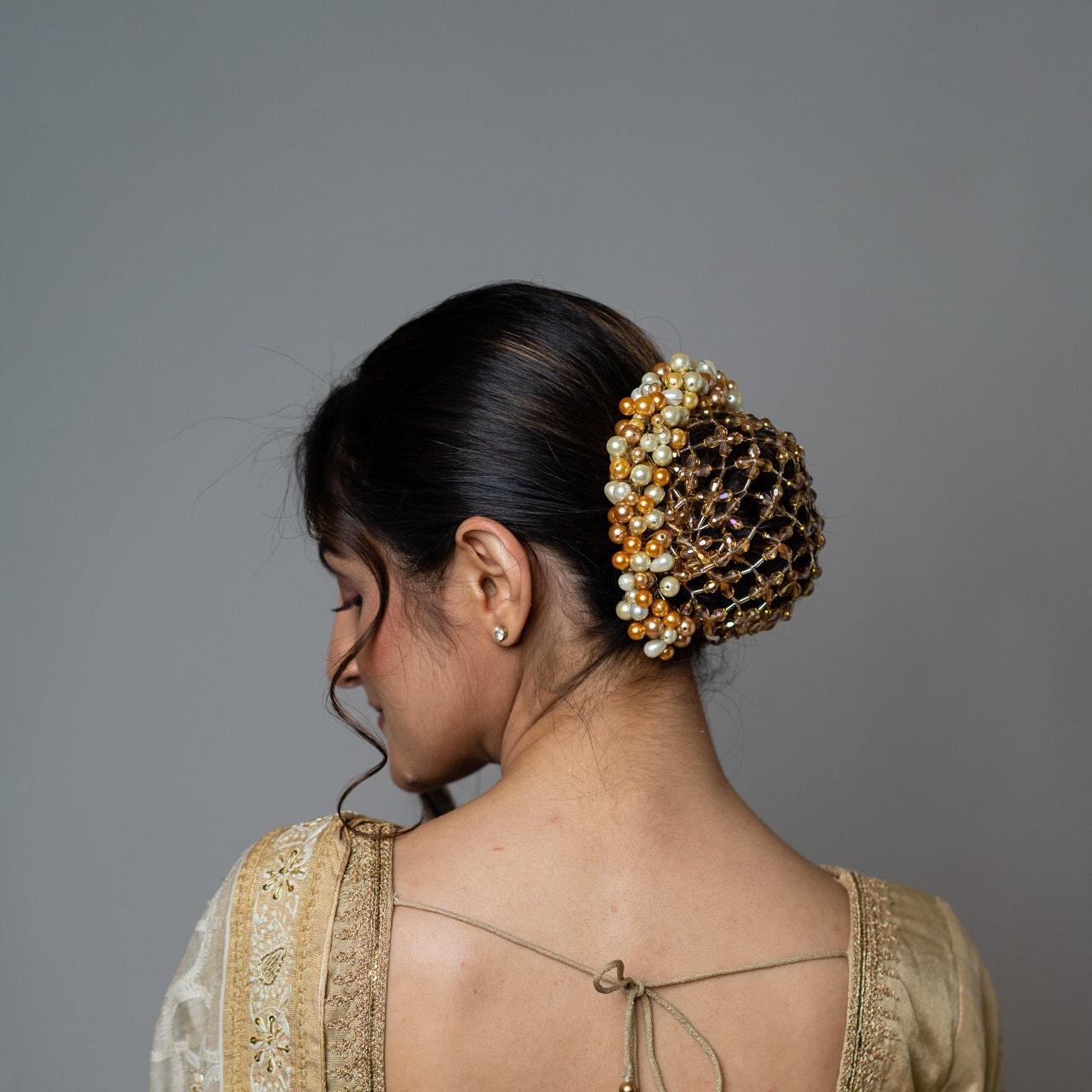 Gold Gajra & Jaalpearl Gajrabollywood Gajraindian Wedding Hair ...