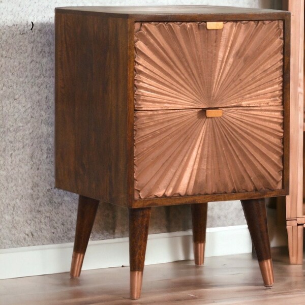 Copper Bedside Table - Etsy