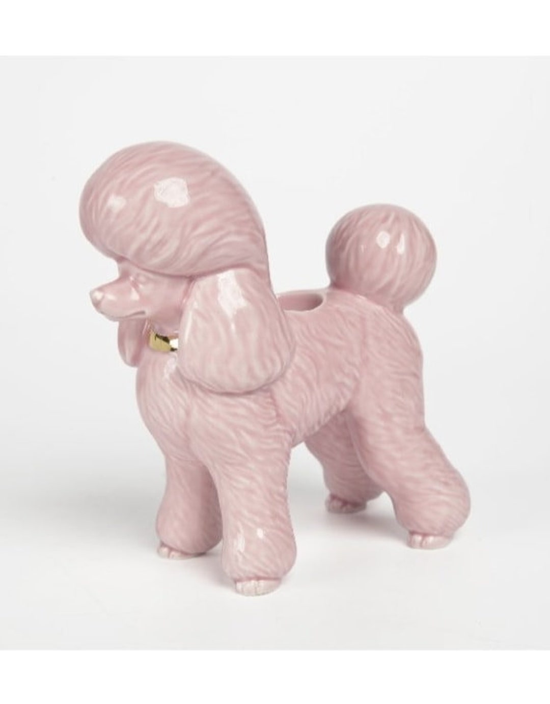 Ceramic Poodle Candle Holder Available in Pink or White - Etsy