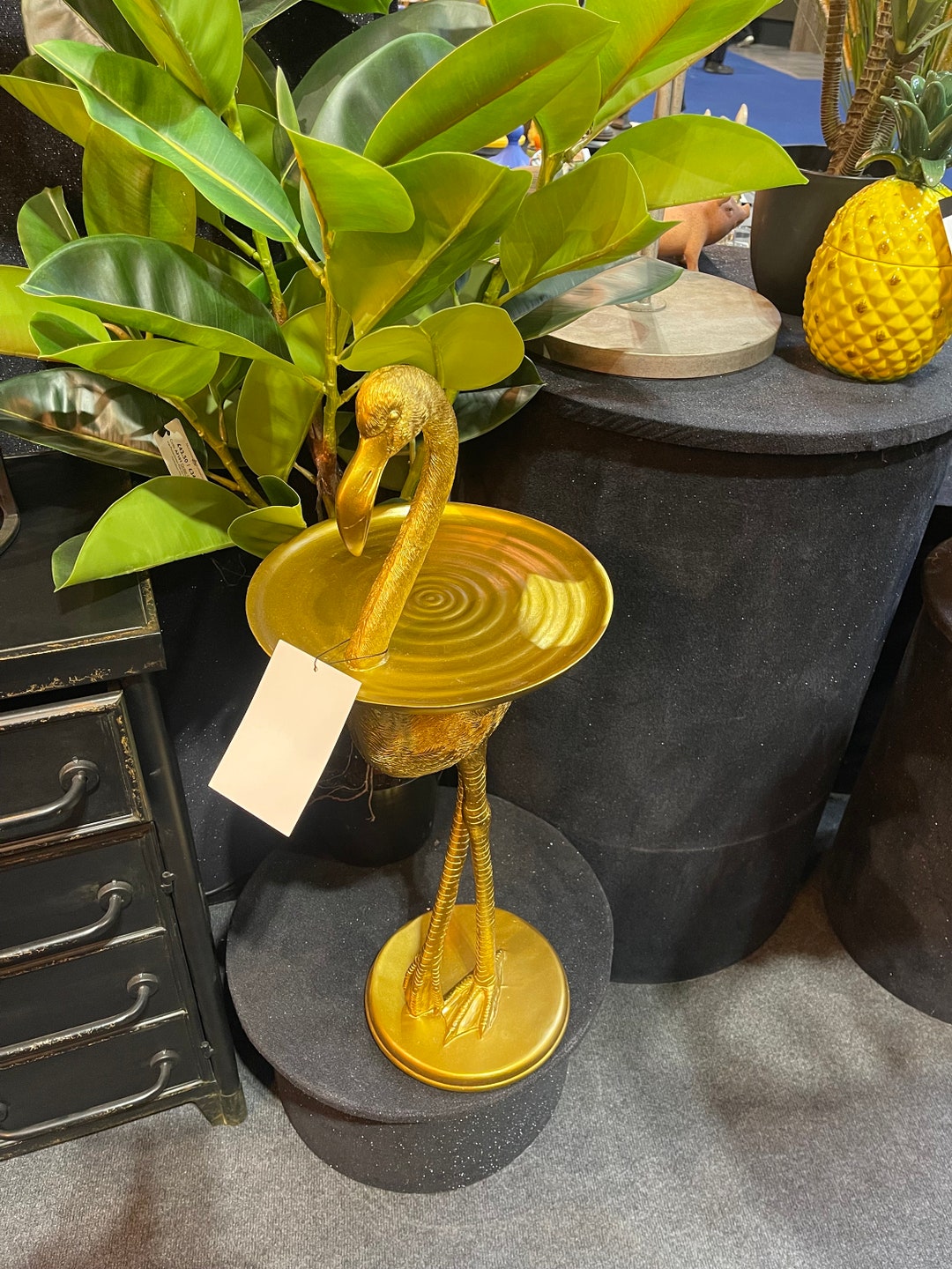 Flamingo Side Table Gold Finish - Etsy