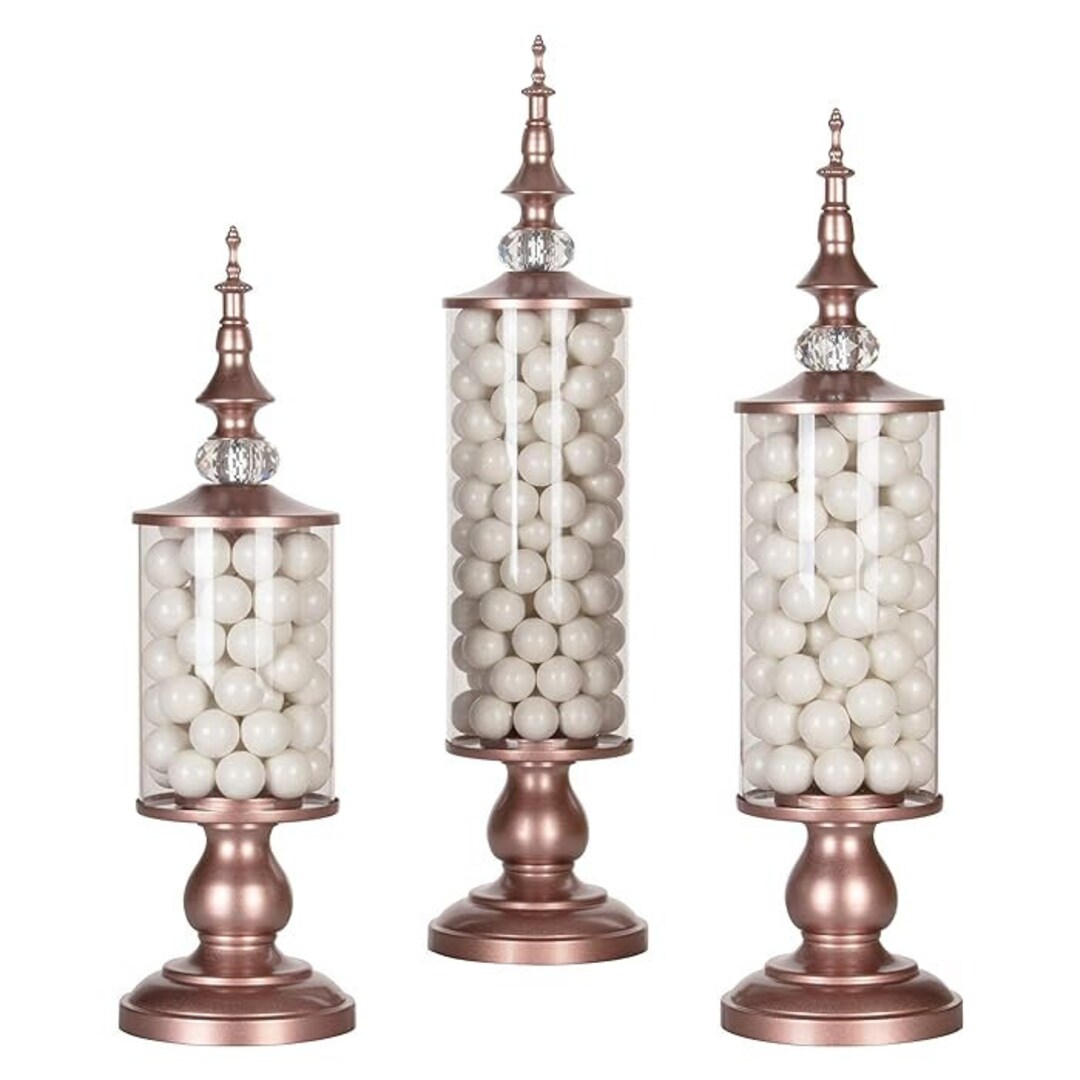Rose Gold Crystal Storage Decorative Home Stands - Etsy