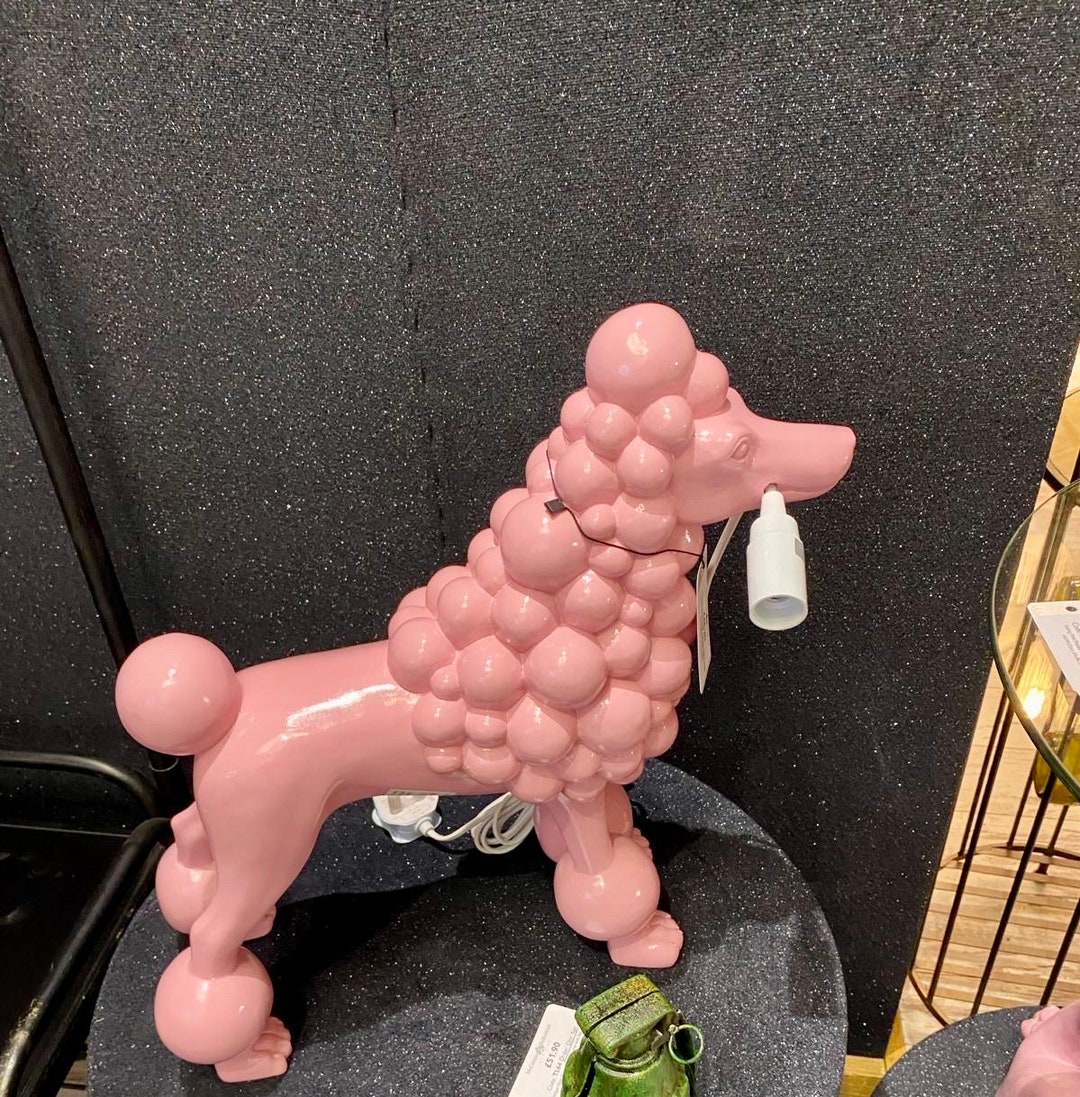 Pink Poodle Floor Lamp - Etsy