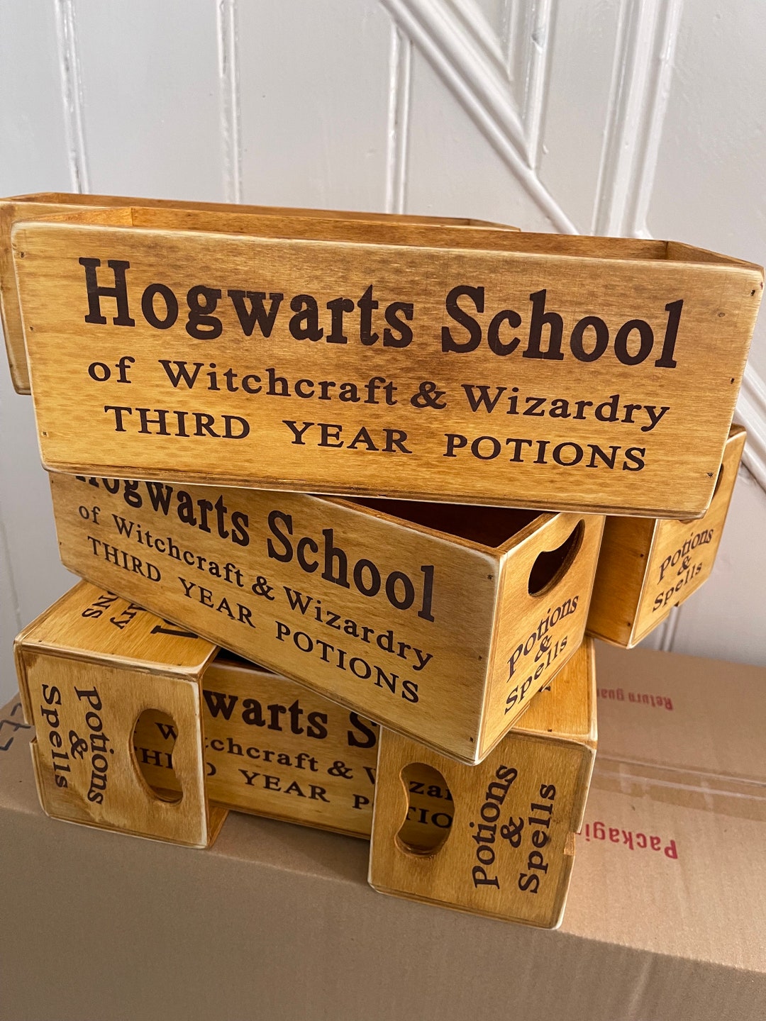 Hogwarts harry Potterstorage Boxes Set of 2 - Etsy