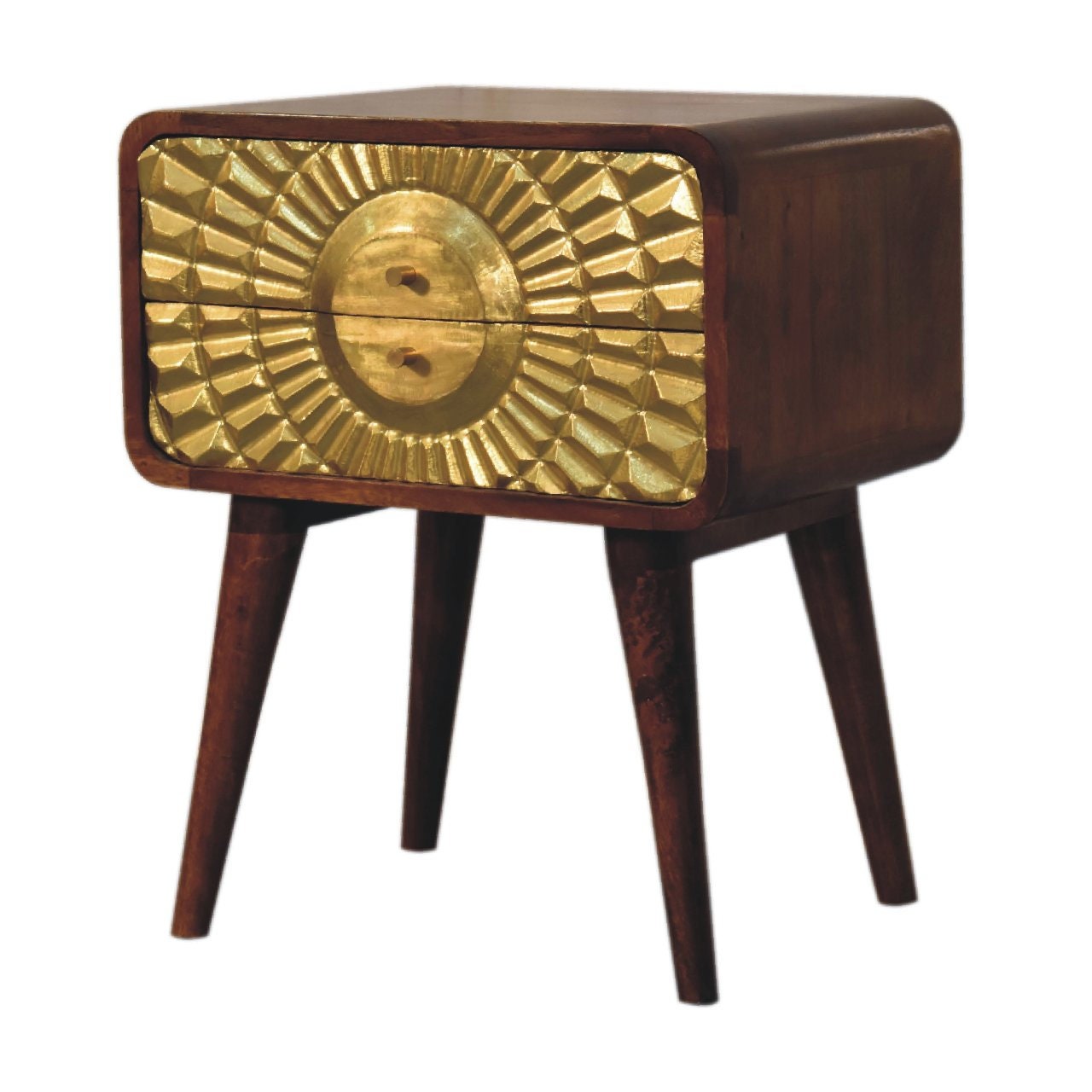 Golden Curved Bedside Table PRE Order for July Delivery - Etsy