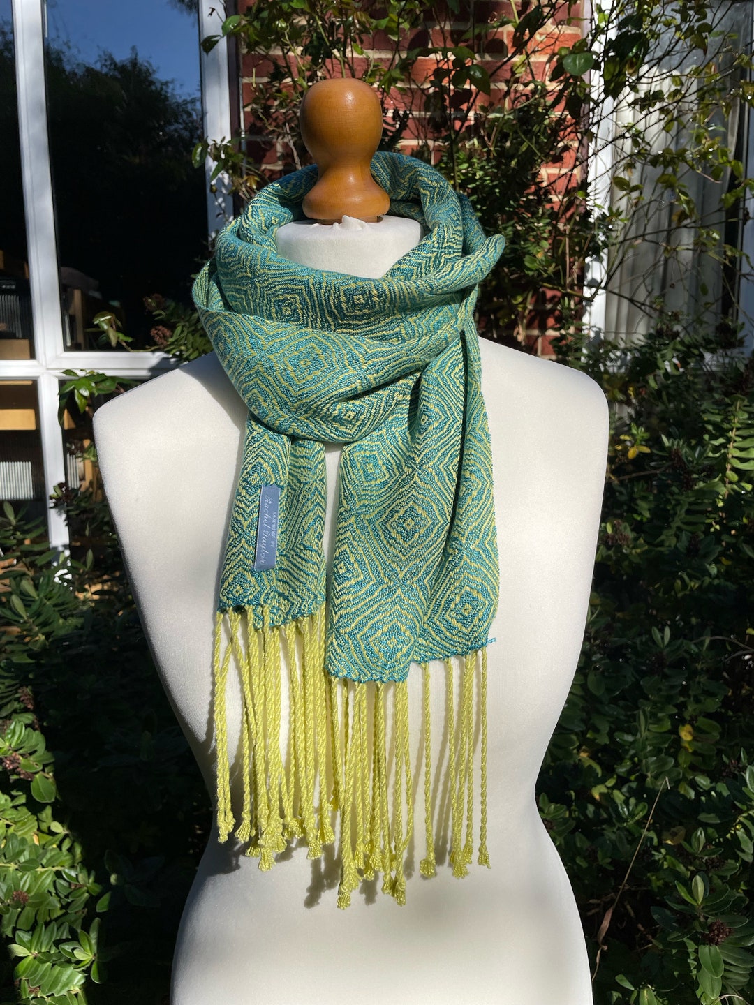 Bamboo (vegan Silk) Handwoven Scarf - Etsy
