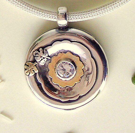 White Shining Round Silver Necklace Set With White Stone | Etsy