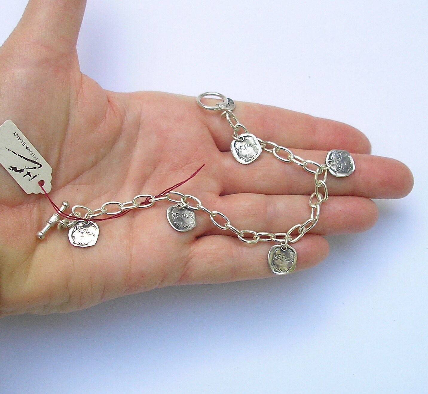 YESHUA / SALVATION / JESUS Bracelet Sterling Silver Charms - Etsy