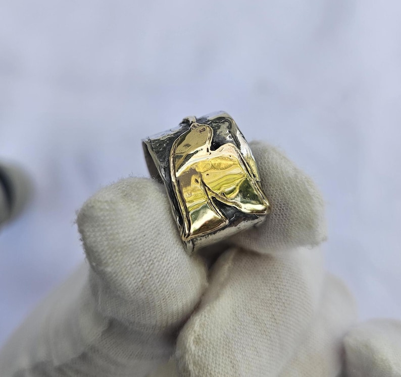 Gold Dove , Band Ring, Silver Dove Ring, Dove Band Ring, Judaica Ring ...