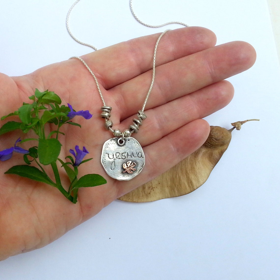 YESHUA / SALVATION Necklace Unisex Sterling Silver Jewelry - Etsy
