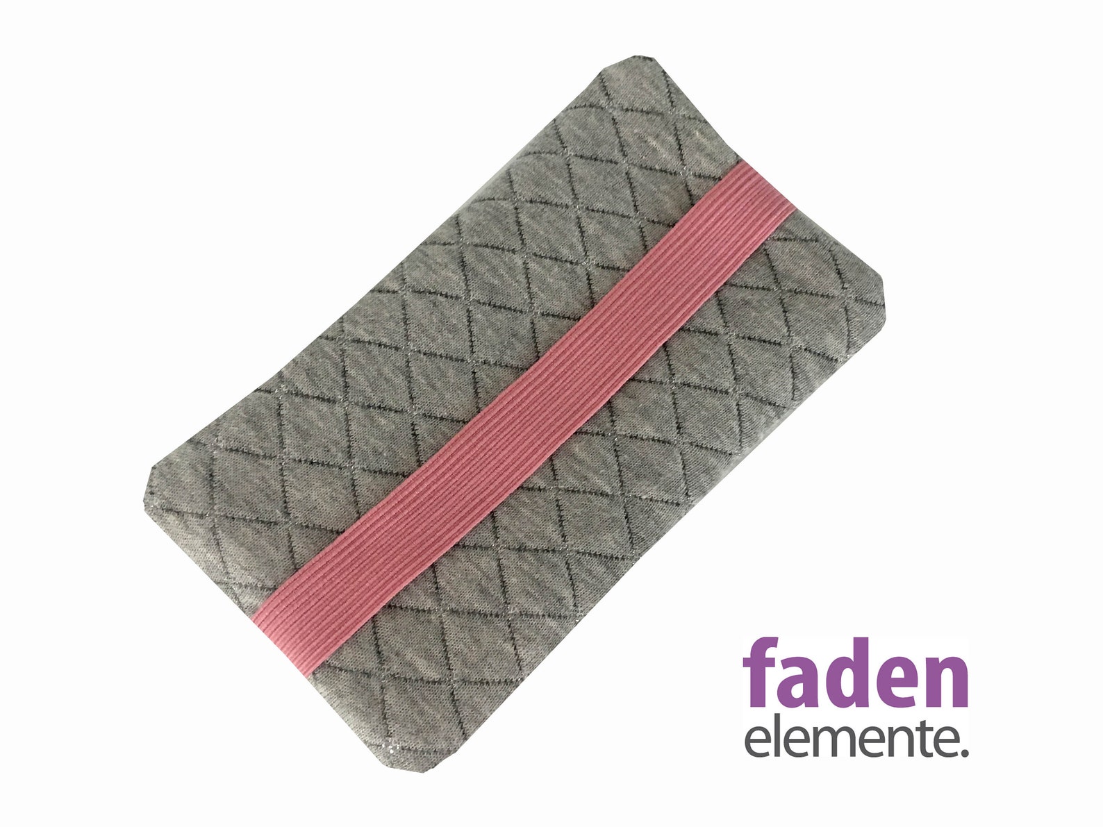 Handytasche Steppsweat grau mit silber , Smartphoneetui - Etsy.de