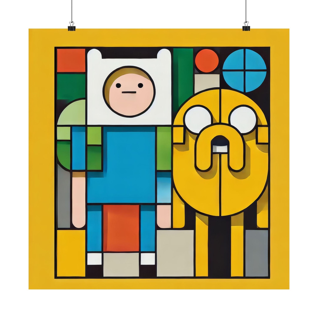 Adventure Time Finn and Jake Poster, Matte Horizontal Wall Art Print ...