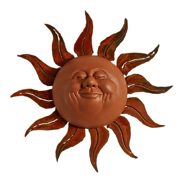 Terra Cotta Sun Face - Etsy