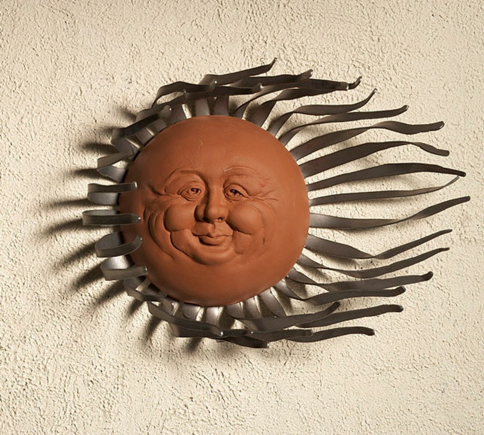 Medium Sweetie Sun Face on Metal Windblown Ray by Elizabeth - Etsy
