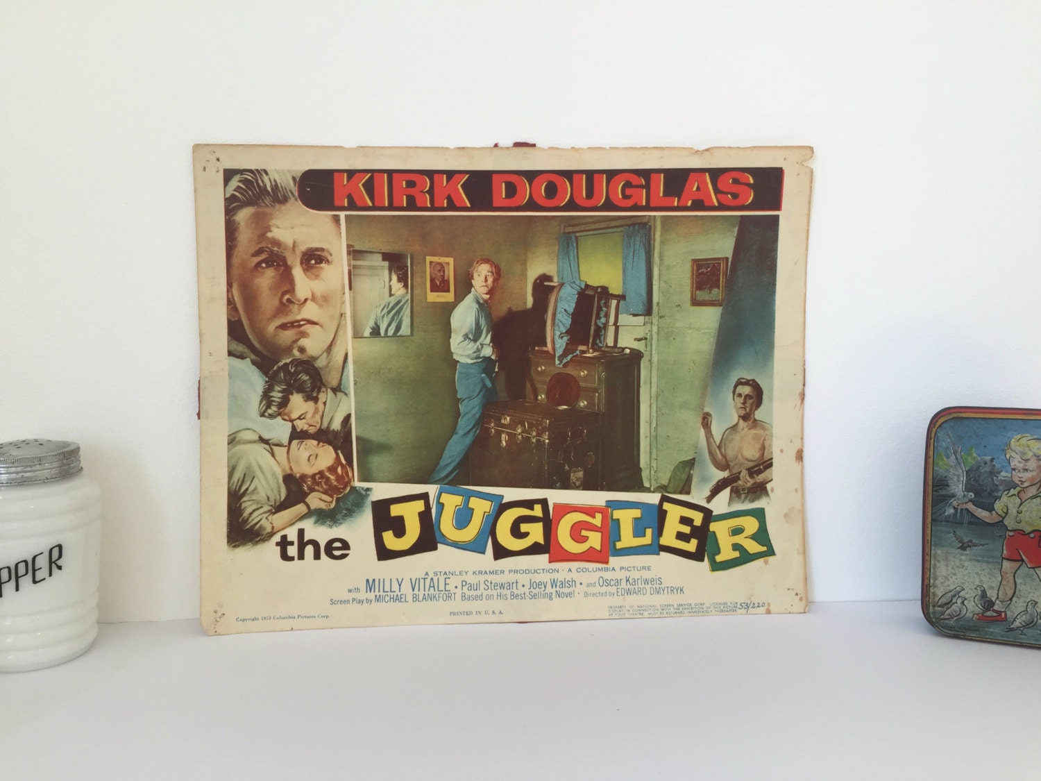 1950s Movie Poster / Lobby Card American the Juggler - Etsy