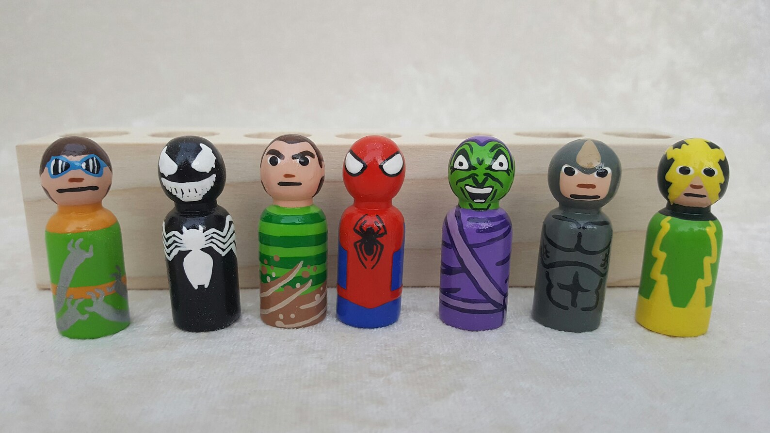 7 Piece Peg Set - Etsy