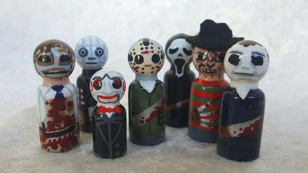 Horror Peg People Set - Etsy