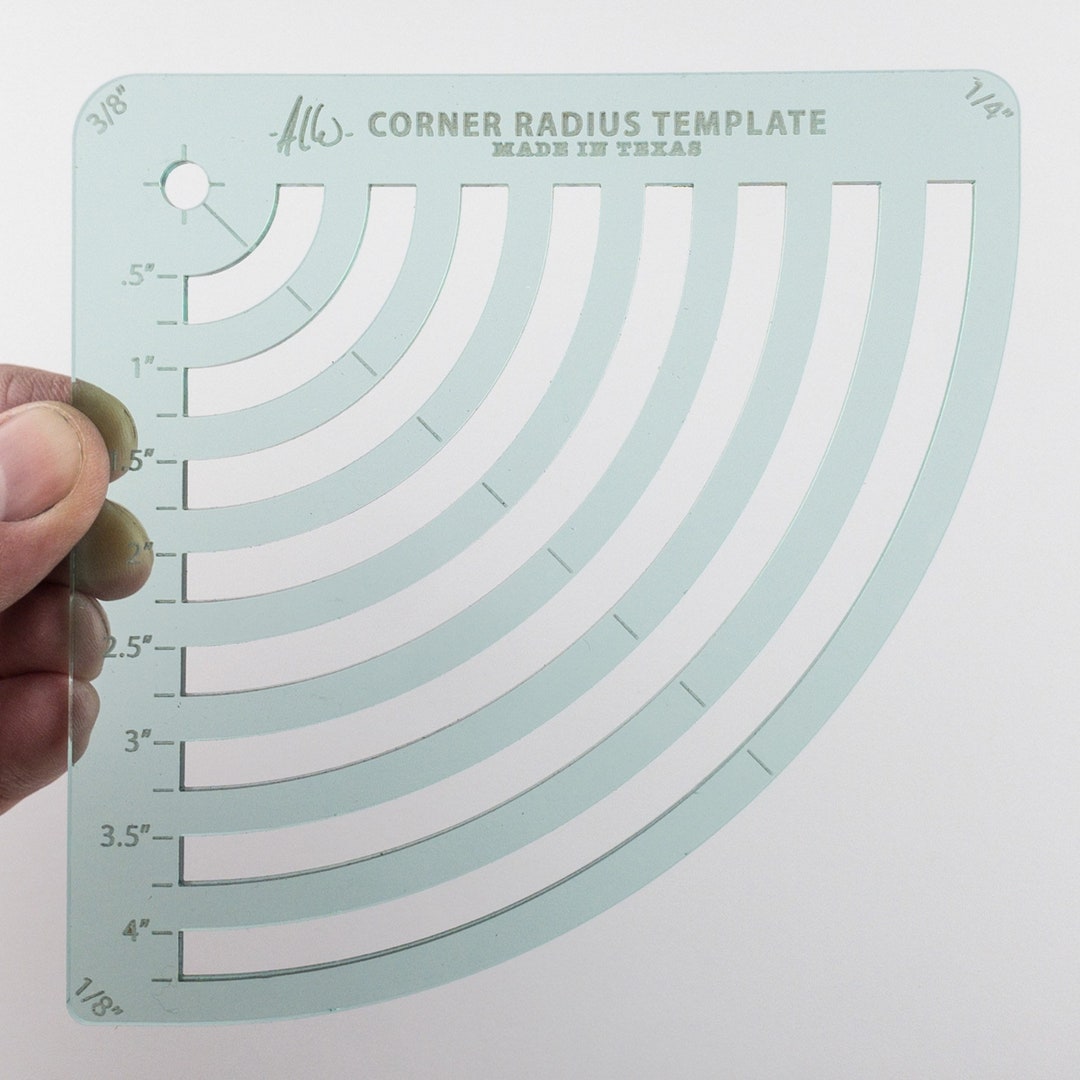 Corner Radius Template - Etsy