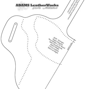 PDF Digital Pattern - Ruger Vaquero New Model 3.75" Avenger Thumb Strap ...
