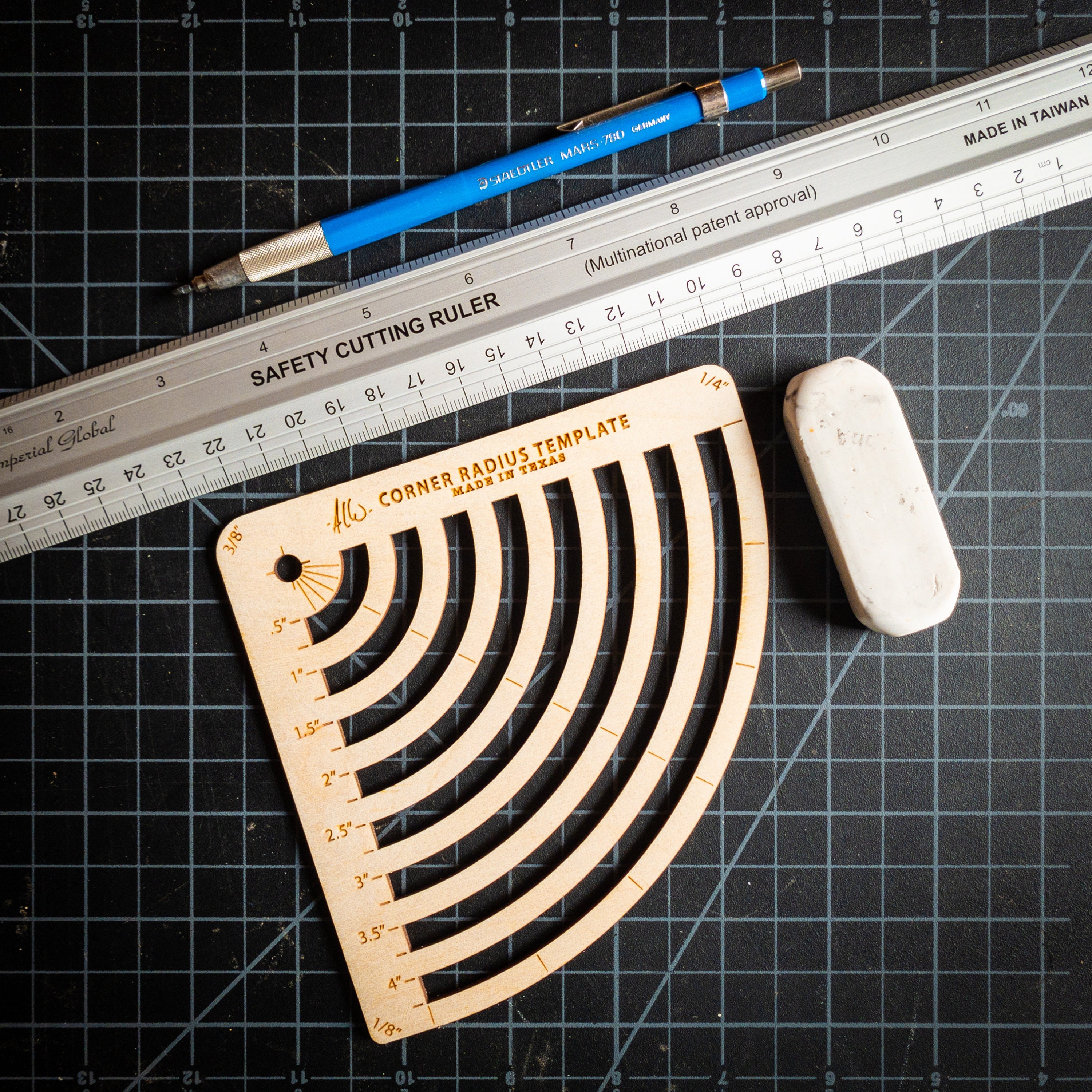 Corner Radius Template Printable