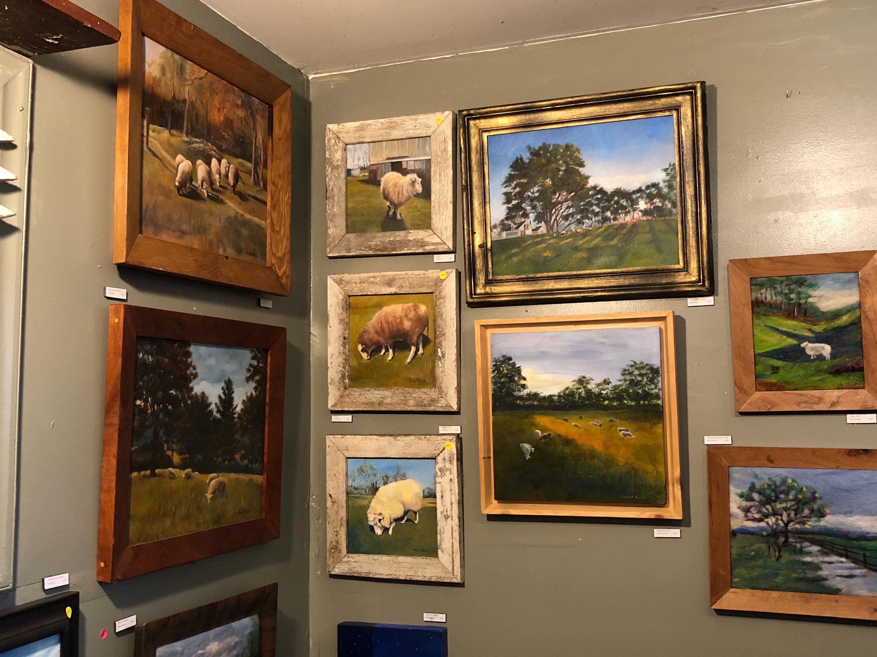 Behind the Tool Shed Wool Painting by Bridget Brown - Etsy