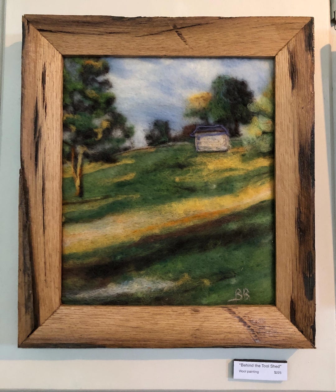 Behind the Tool Shed Wool Painting by Bridget Brown - Etsy