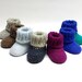 Felted Wool Baby Booties Hybrid Baby Booties With Knit Ribbed - Etsy