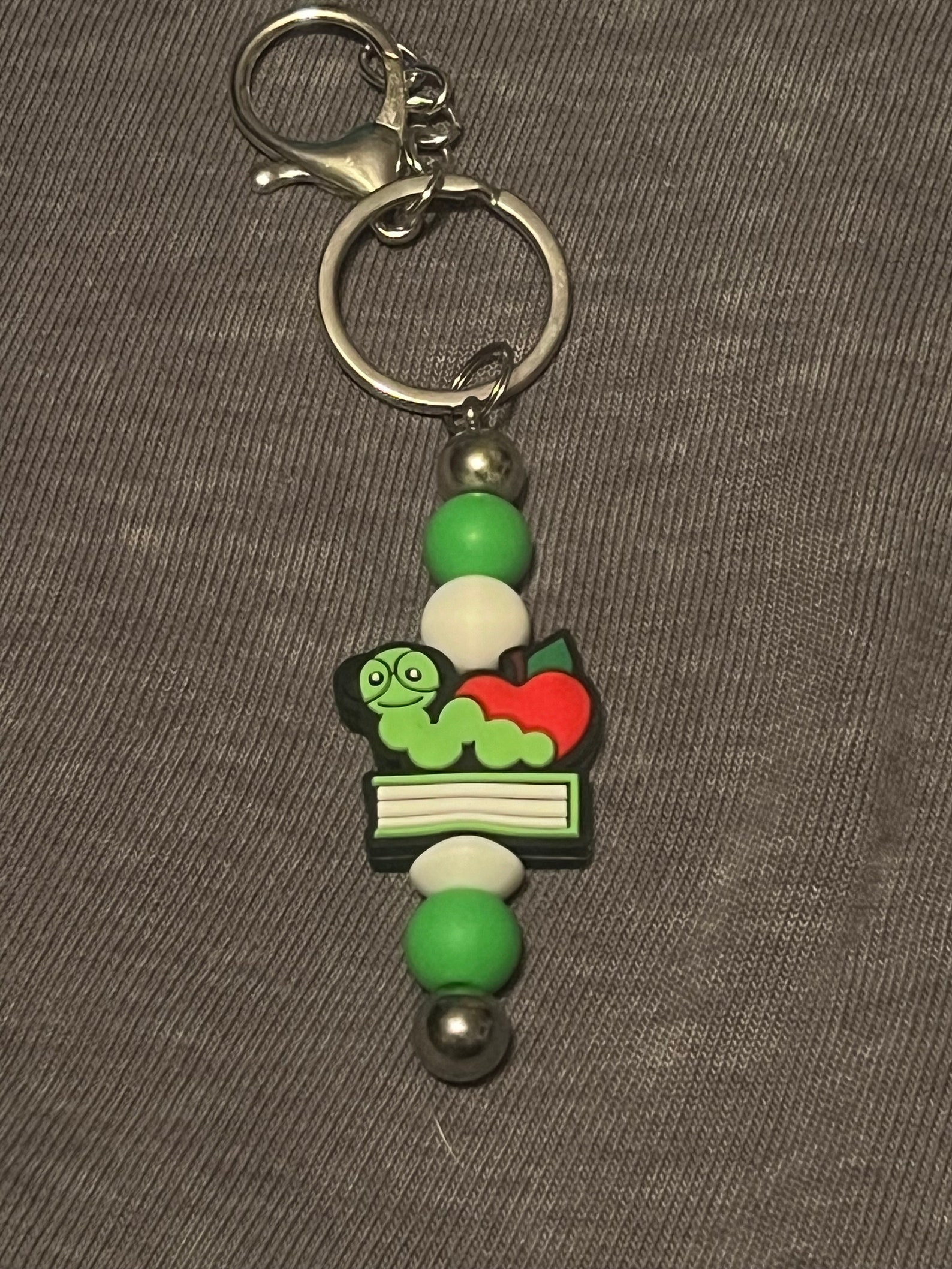 Bookworm Keychain - Etsy