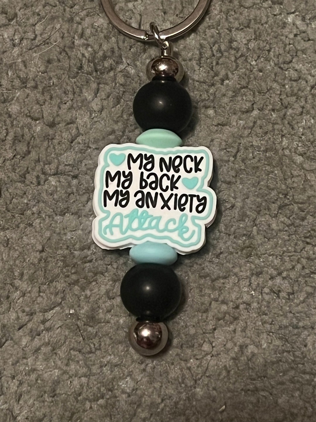 Anxiety Keychain - Etsy