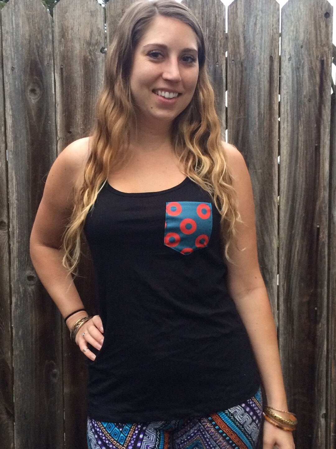 Women's Donut Long Length Pocket Tank in Black / You Enjoy My Shirt ...