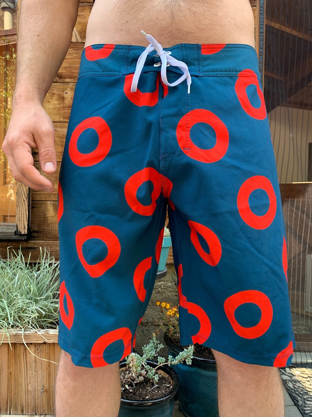 Phish Fishman Men's Donut Board Shorts / Swim Trunks / You Enjoy My ...