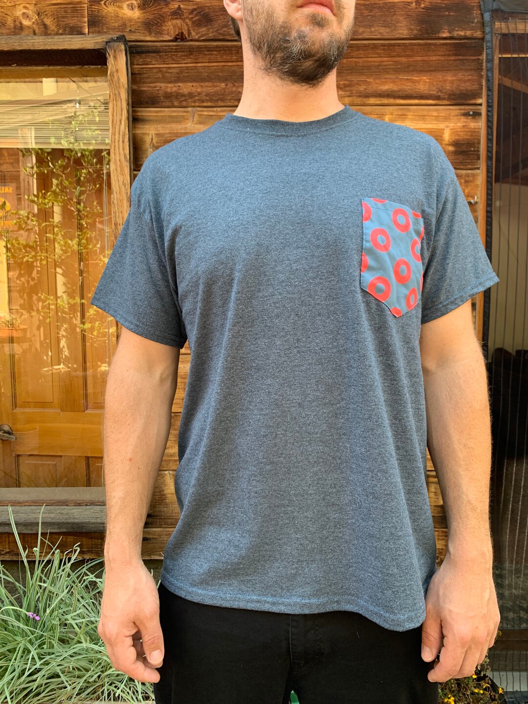 Phish Fishman Men's Donut Pocket Tee Shirt in Heather Gray / You Enjoy ...