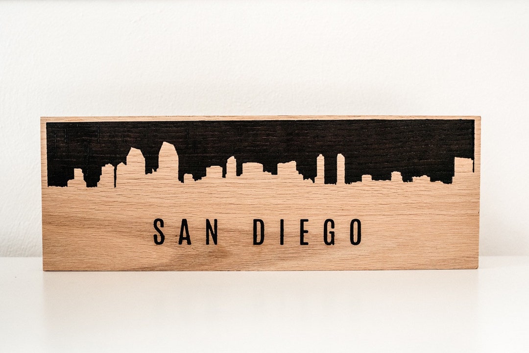 Custom Engraved City Landscape Sign Wood Sign for Home Personalized ...