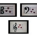 Music Clef Love PDF Cross Stitch Pattern Collection, Treble, Bass, Alto ...