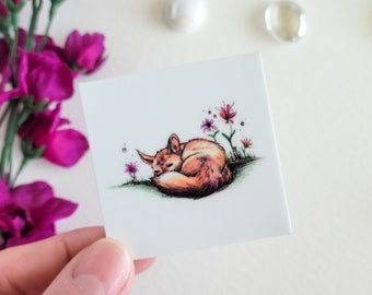 Hippie Squirrel Sticker Forest Animal Decal Sunflowers - Etsy
