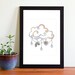 Rainbow Rain Cloud Wall Decor, Whimsical Summer Storm Cloud Art Print ...