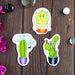 Cute Halloween Cactus Stickers, Halloween Cactus Sticker Set, Cactus ...