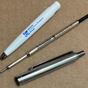 Paper Mate Vintage Double Heart Profile White Chrome Regular Grip Ball ...