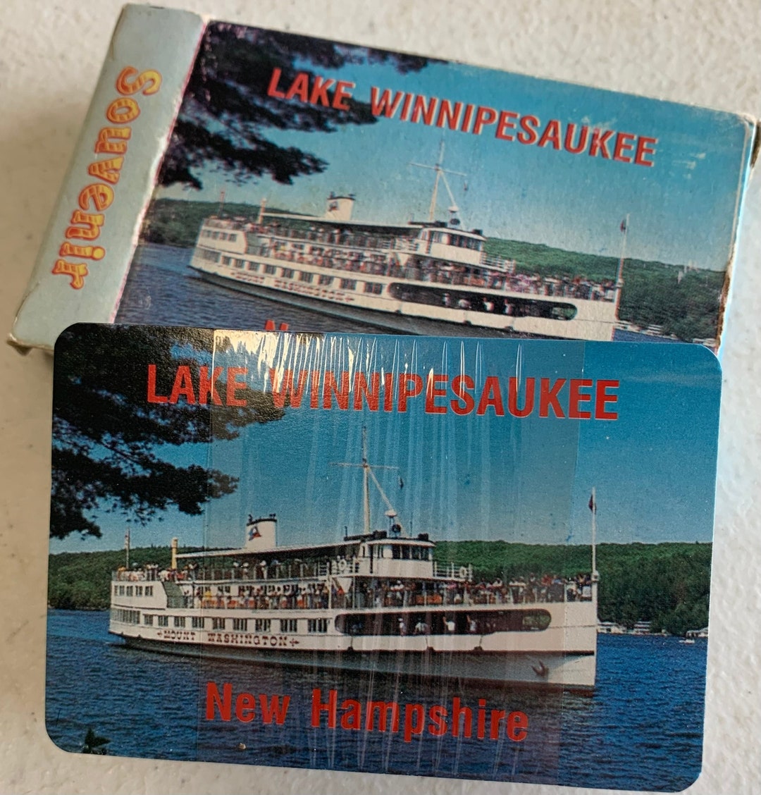 Vintage Lake Winnipesaukee Mount Washington Playing Cards Deck FACTORY ...